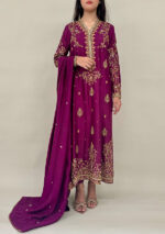 Raya with Pants and Rawsilk Dupatta | Mubashira Usman