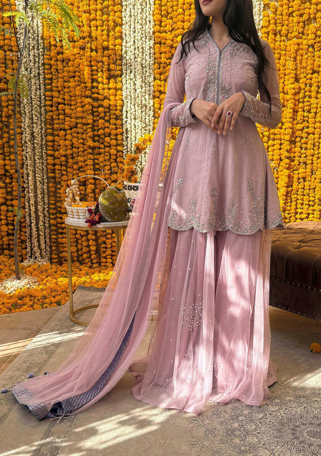 Luna with Flared Loxer & Dupatta | Mubashira Usman