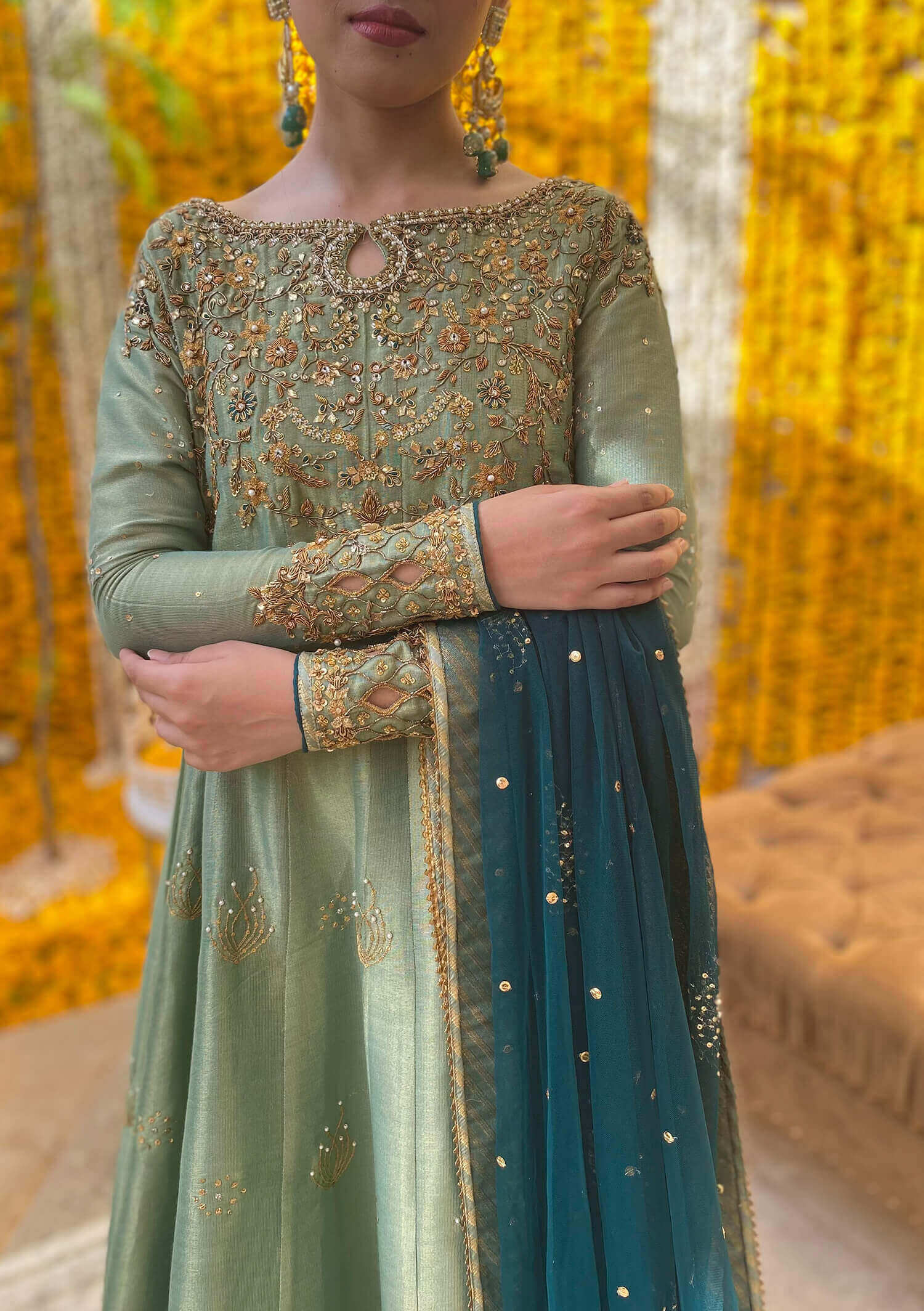 Maisha with Pants & Dupatta | Mubashira Usman