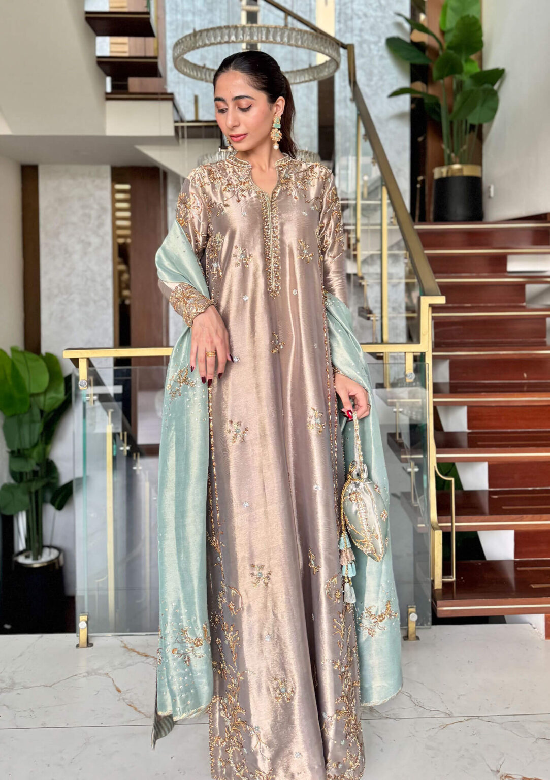 Noor with Straight Pants & Dupatta | Mubashira Usman